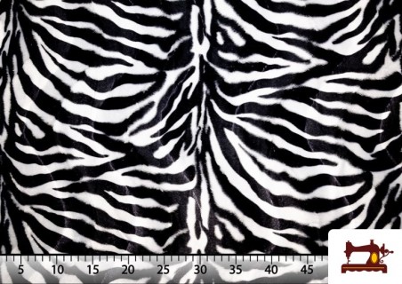 Comprar Tela de Pelo de Cebra Sintético para Tapizar y Disfraces