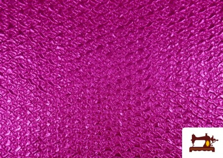 Tela con Relieve Metalizada de Colores Colores Rosa