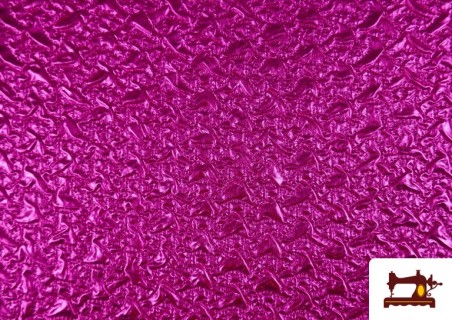 Tela con Relieve Metalizada de Colores Colores Rosa